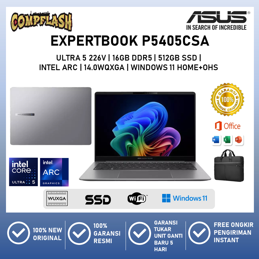 Jual ASUS EXPERTBOOK P5405CSA INTEL ULTRA 5 226V 16GB 512GB SSD WINDOWS ...