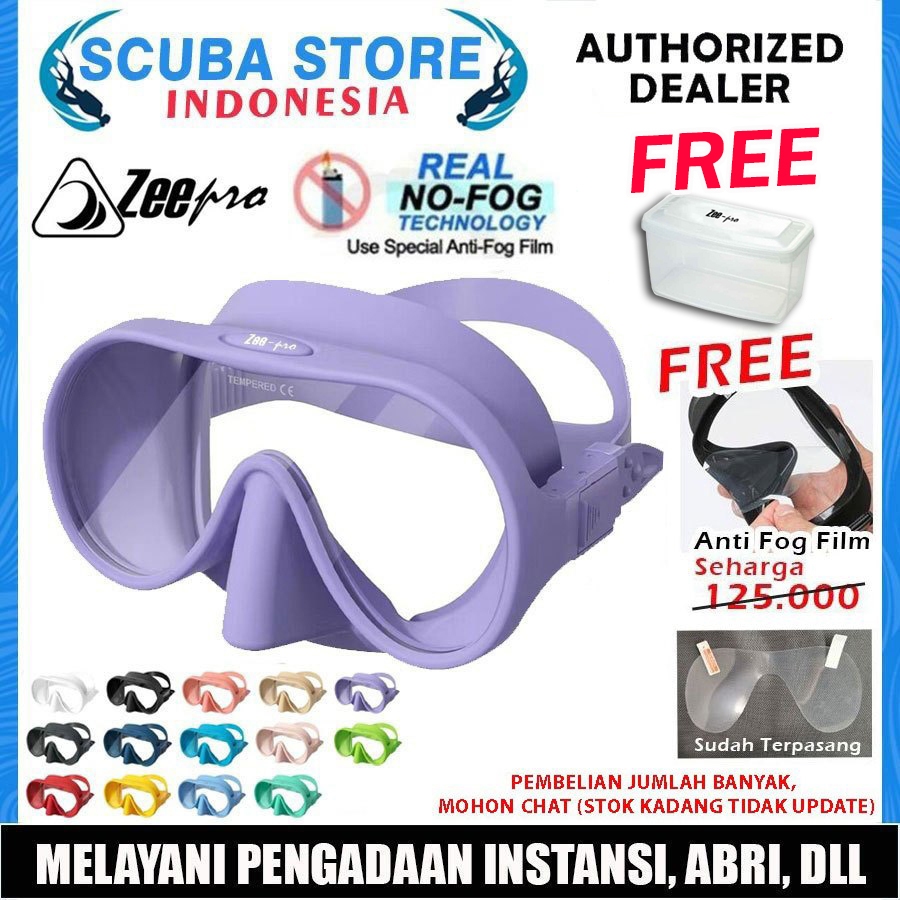 Jual Mask Scuba Diving Zeepro M1 Frameless Copy Hollis Snorkeling ...