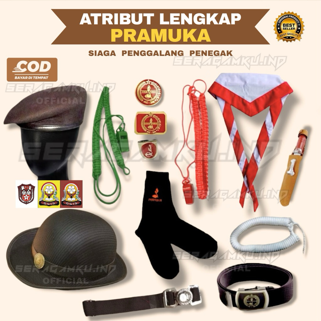Jual Atribut Pramuka Paket Lengkap Anak SD SMP Peralatan Pramuka Siaga ...