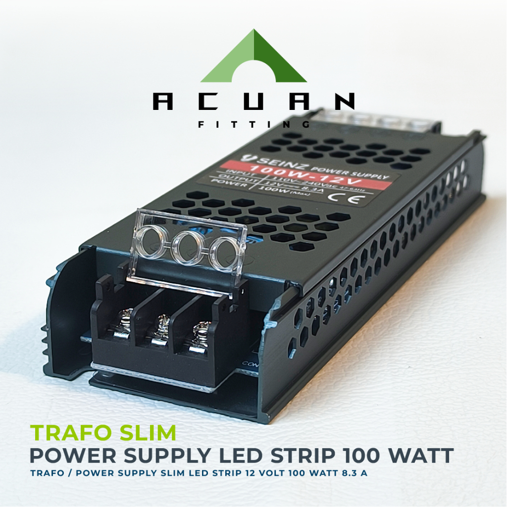 Jual Trafo Slim 100W 12V DC Untuk LED Strip || Trafo LED 100W 12V DC ...