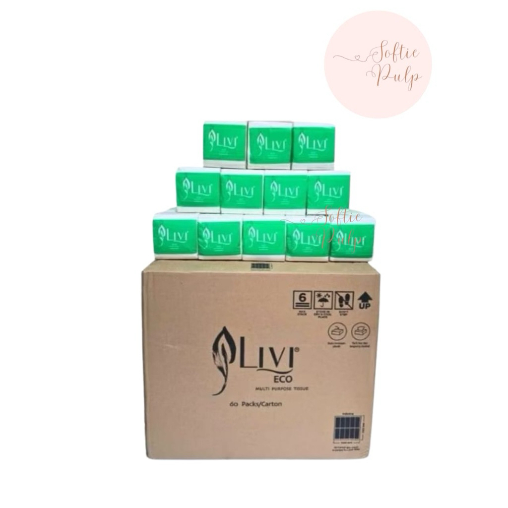 Jual TISSUE LIVI ECO MULTI PURPOSE POP UP 150 SHEET - 1 DUS ISI 60 PACK ...
