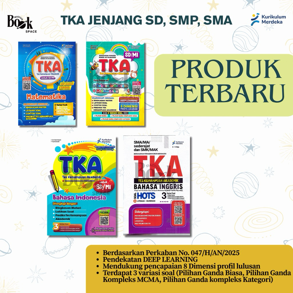 Jual BUKU TKA SD SMP SMA 2025 2026 TERBARU Tes Kemampuan Akademik Putra ...