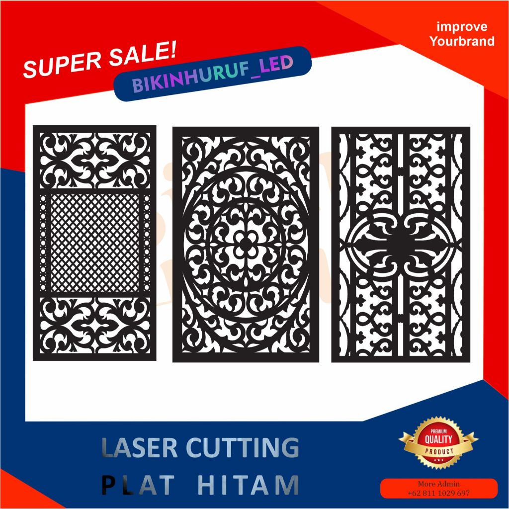 Jual Laser Cutting Plat 1mm, 2mm, 3mm | Shopee Indonesia