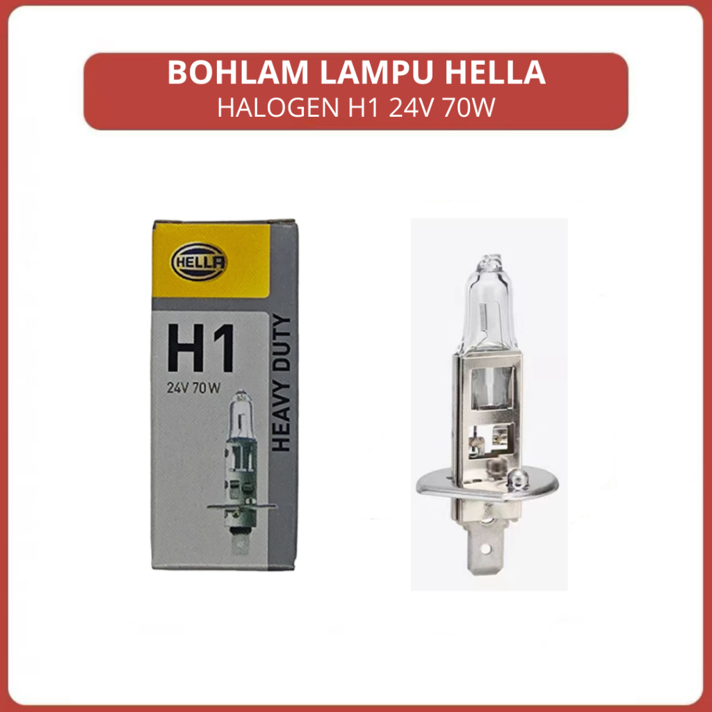 Jual BOHLAM LAMPU HALOGEN HELLA H1 24V 70W ORIGINAL | Shopee Indonesia
