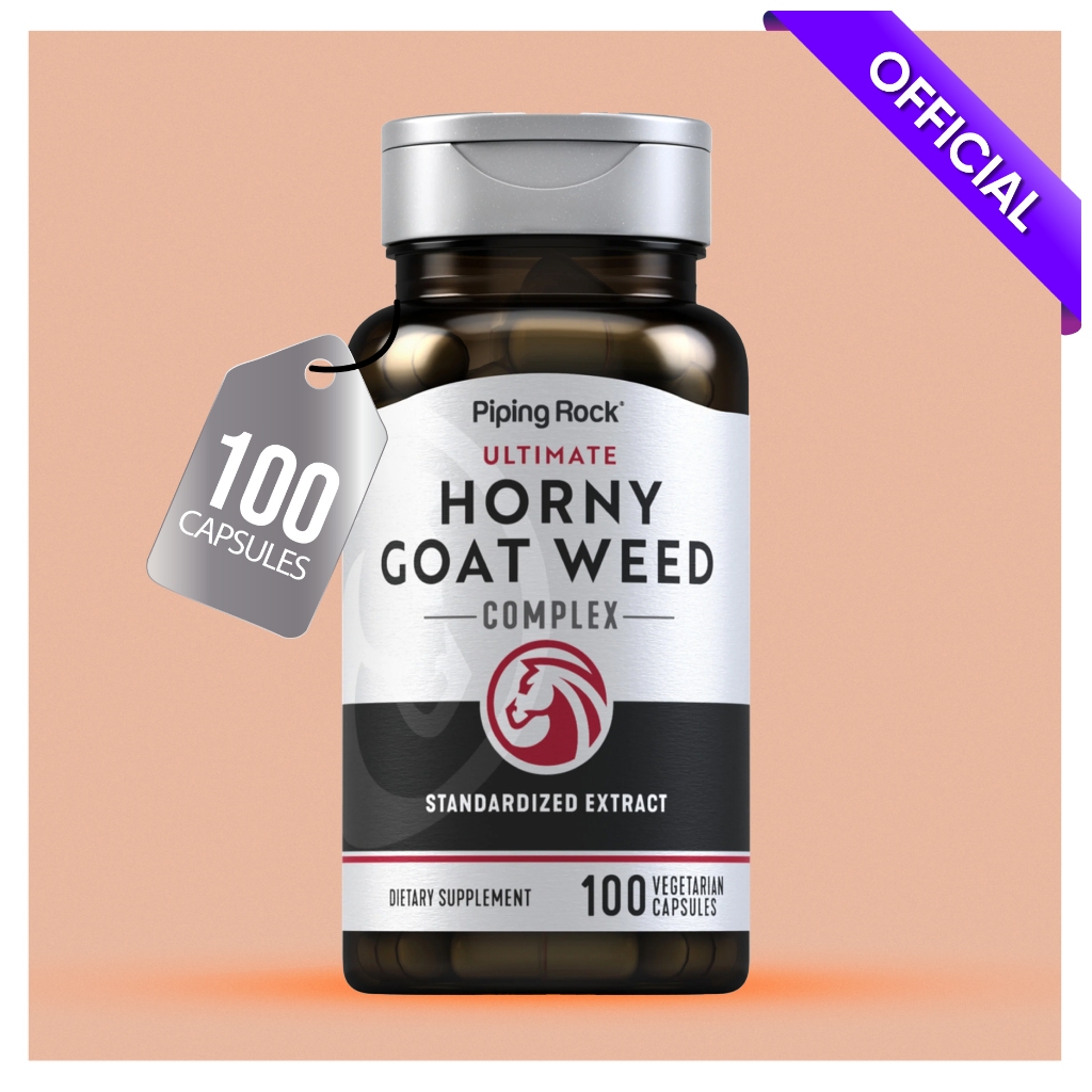 Jual PipingRock Horny Goat Weed for Men 100 Capsules | Ultimate Complex ...