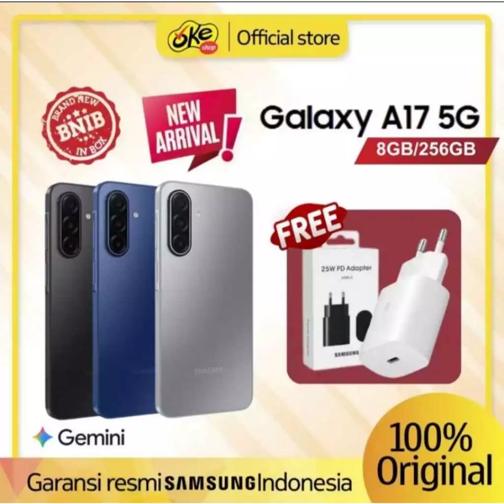 Jual Samsung Galaxy A17 5G 8/256GB - Garansi Resmi SEIN | Shopee Indonesia
