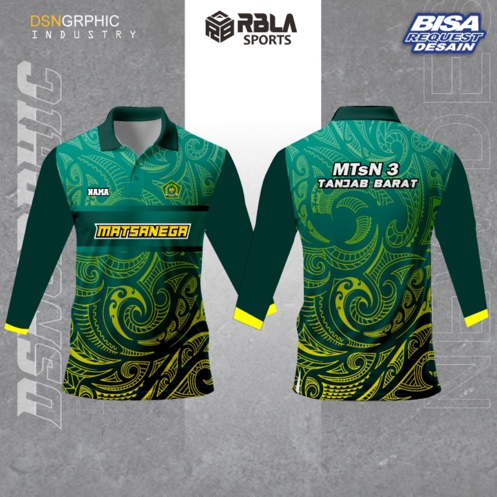 Jual JERSEY / BAJU GURU PJOK PRINTING LENGAN PANJANG CUSTOM | Shopee ...