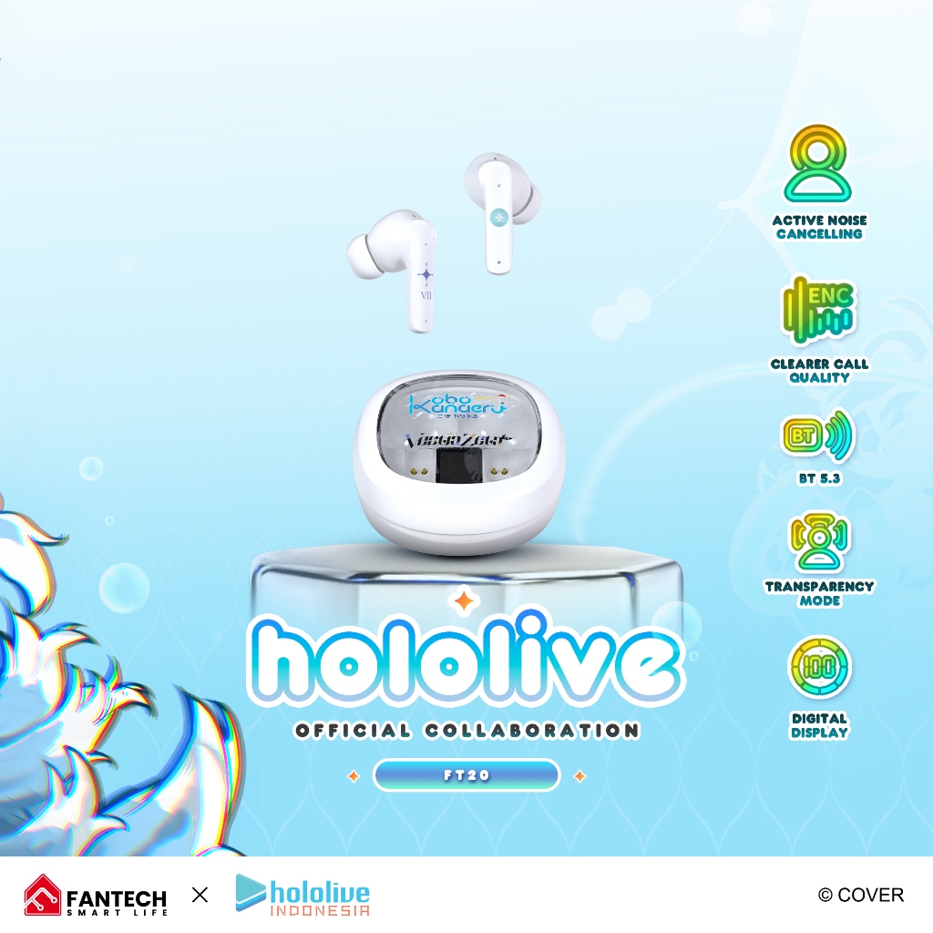 Jual FANTECH x HOLOLIVE EXCLUSIVE COLLABORATION TWS GROOVE ANC FT20 ...
