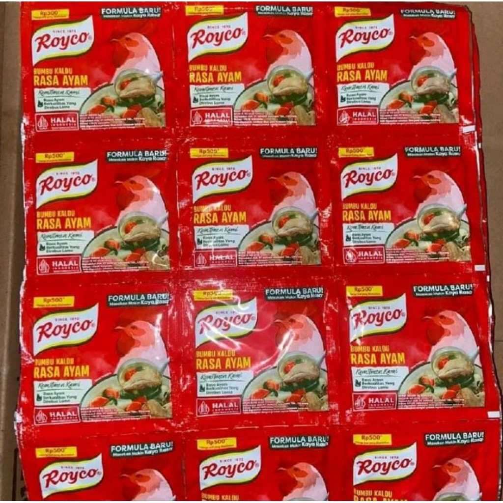 Jual Royco rasa ayam& sapi renceng 12 sachet kaldu penambah rasa ...