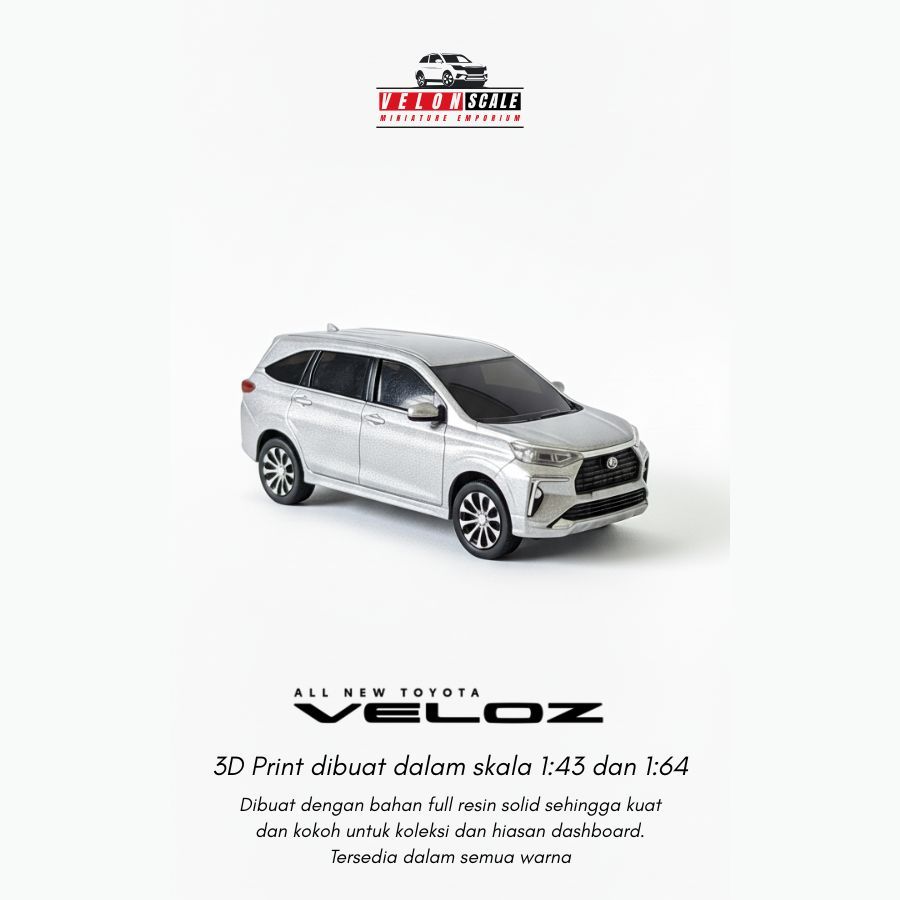 Jual VELONSCALE | Diecast Miniatur 3D Print Toyota Veloz 2021 Skala 1: ...