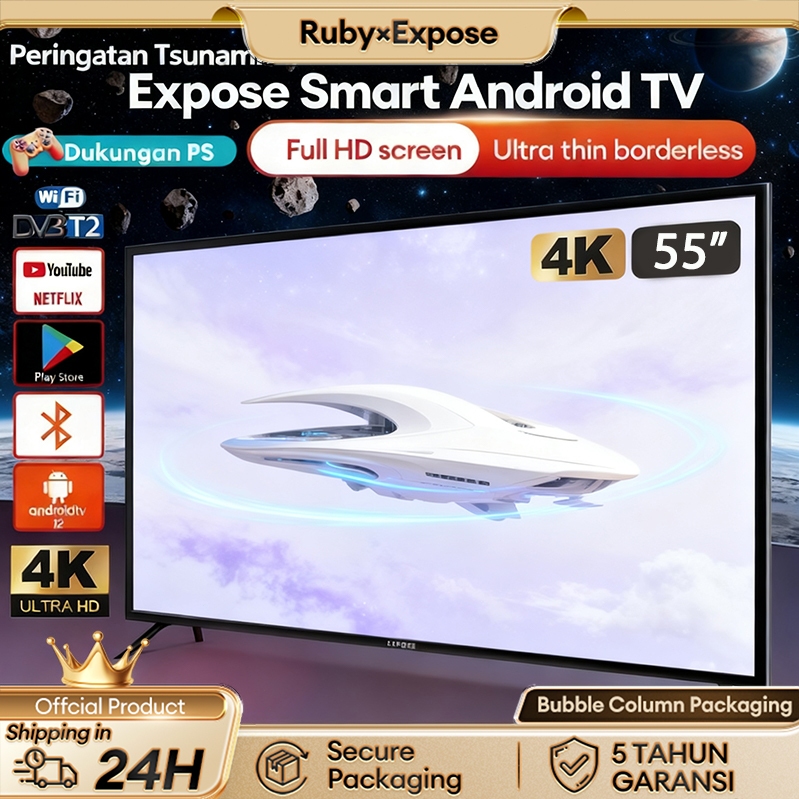 Jual Smart TV 50 inch Android TV 4K Android 12 TV LED WIFI Televisi ...