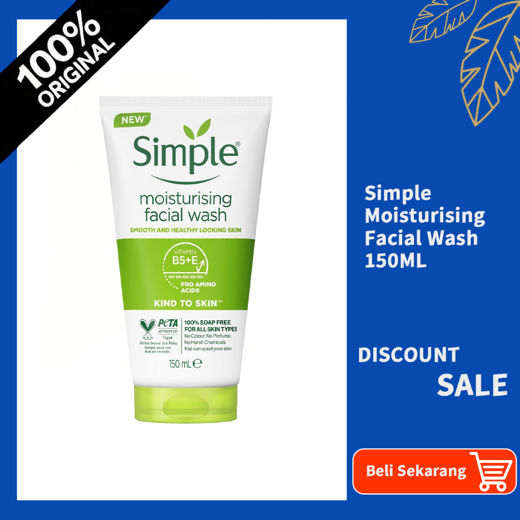 Jual Simple Kind to Skin Facial Wash | Simple Waterboost Micellar ...