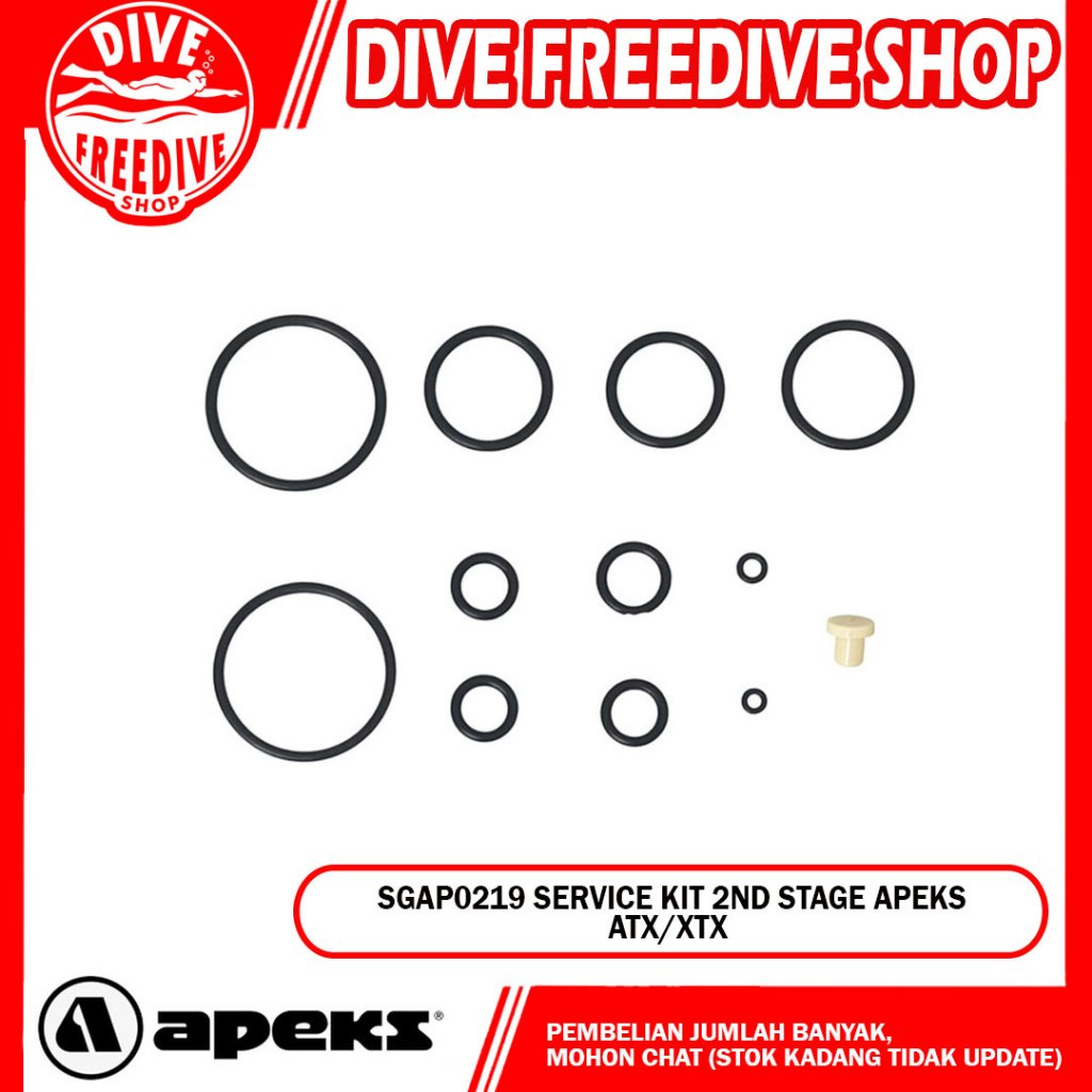 Jual SGAP0219 Spare Part Service Kit 2st Stage Apeks ATX/XTX Regulator ...