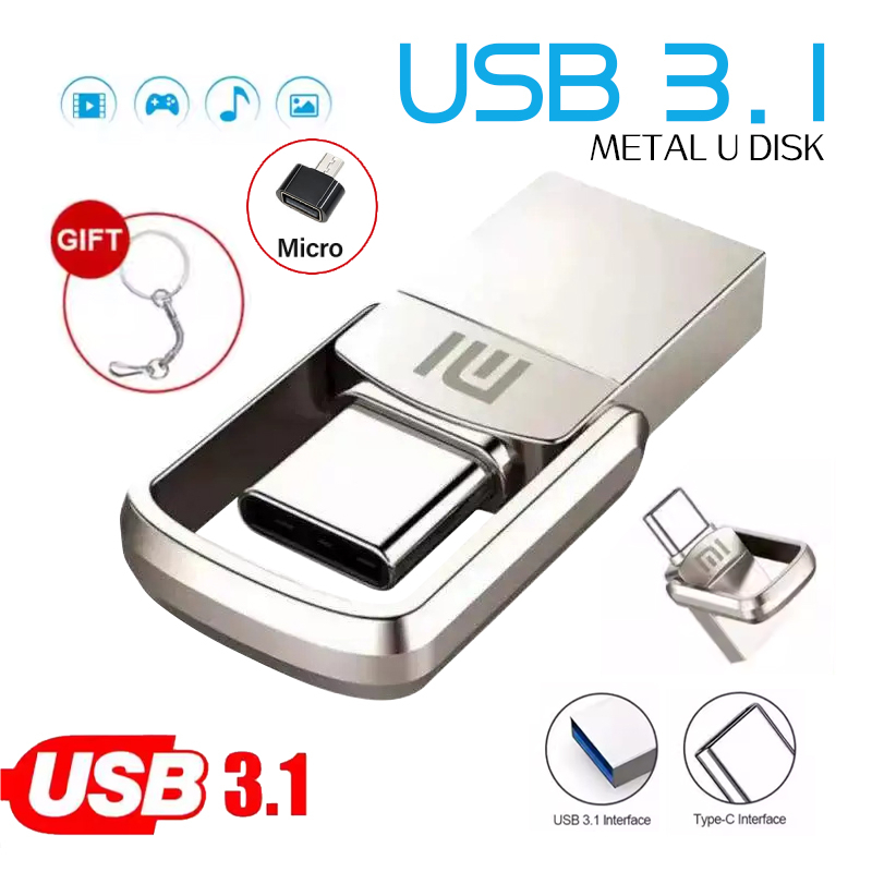 Jual Xiaomi TYPE-C Flash Memory Driver, 32GB128GB, 256GB, 512GB, 1TB ...