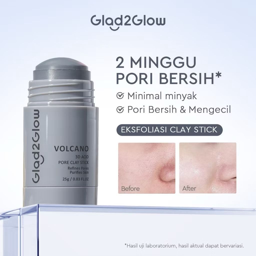 Jual Glad2Glow Clay Stick&Face Mask Complete Series-Pomegranate ...