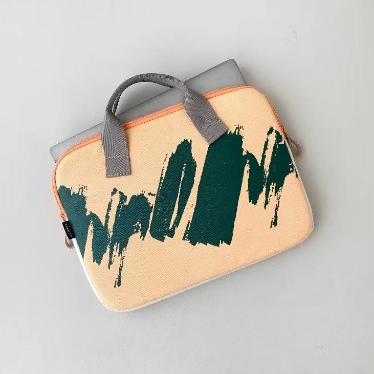 Jual Laptop Carrier 14 Inch Kuas Peach Canvas Living | Shopee Indonesia