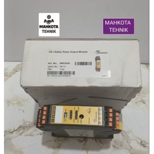 Jual AS-I SAFETY RELAY OUTPUT MODULE BWU2045 BIHL+WIEDEMANN | Shopee ...