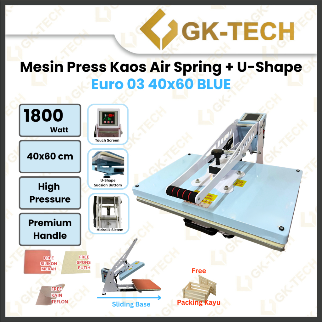 Jual Mesin Press Sablon Kaos SUN Sliding SUPER HIGH PRESSURE Euro - 02 ...