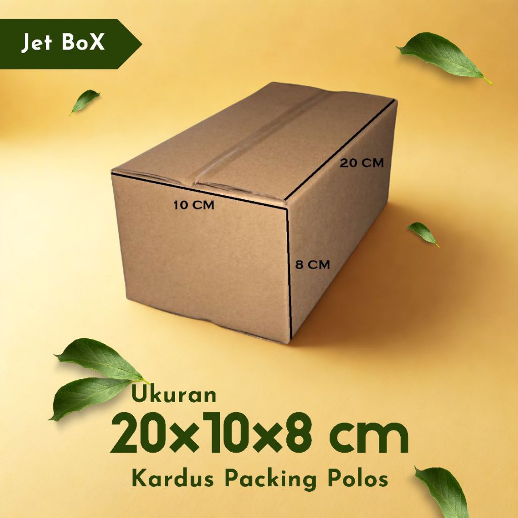 Jual Kardus Polos 20x10x8 cm | Box Kemasan Produk Kecil Murah | Kardus ...