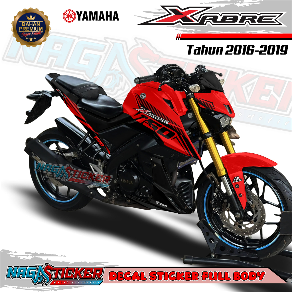 Jual Decal Sticker Motor Full Body YAMAHA XABRE Motif Simple Strip Kode ...