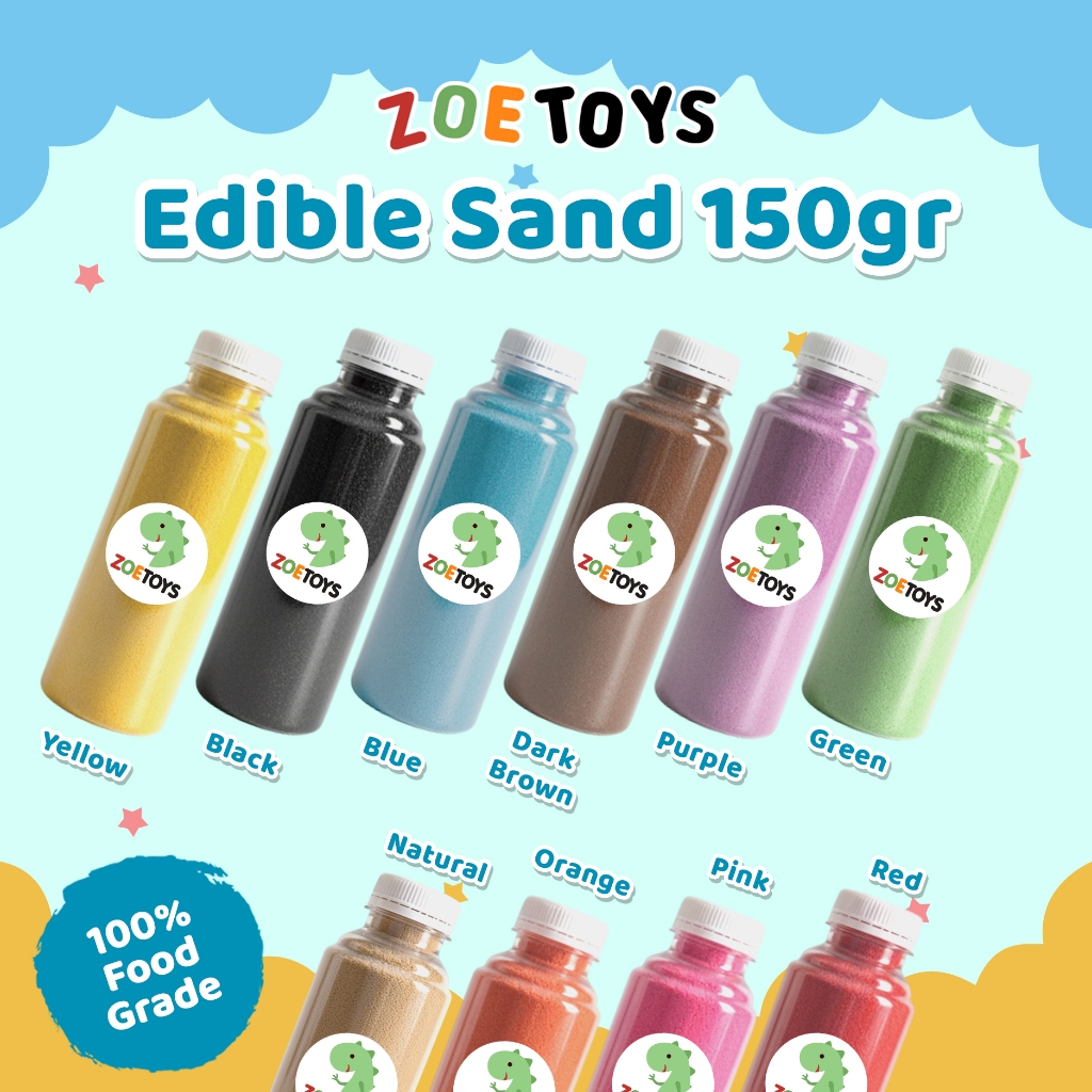 Jual Zoetoys Edible Colored Sand Rainbow | Food Grade Aman Dimakan Bisa ...