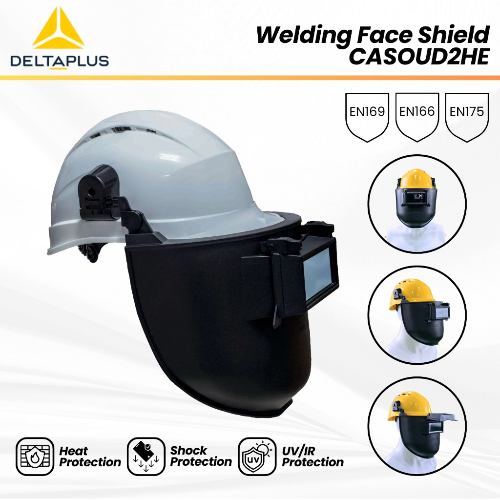 Jual Welding Mask DELTA PLUS CASOUD2HE – Pelindung Wajah Las Shade 11 ...