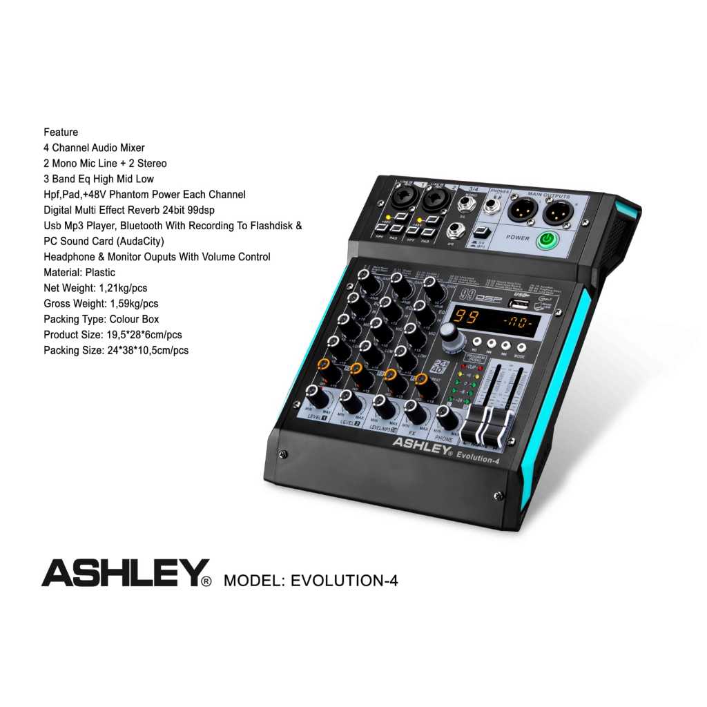 Jual MIXER ASHLEY EVOLUTION 4 ORIGINAL 99 dsp | Shopee Indonesia