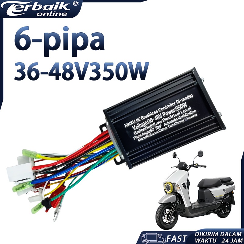 Jual Controller sepeda listrik 36v 48v 350w bldc brushless kontroler ...