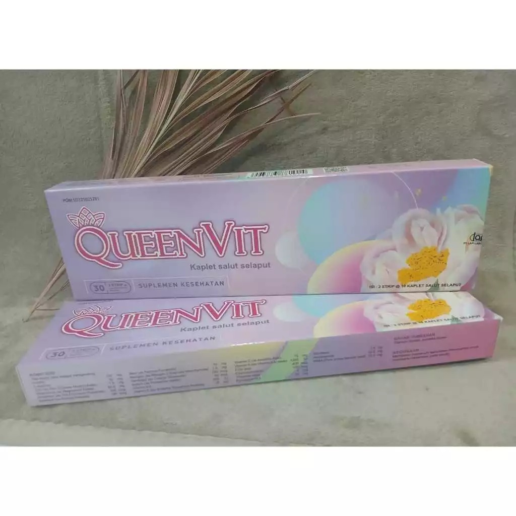 Jual Queenvit 1 Box 3 Strip @ 10 Kaplet | Shopee Indonesia