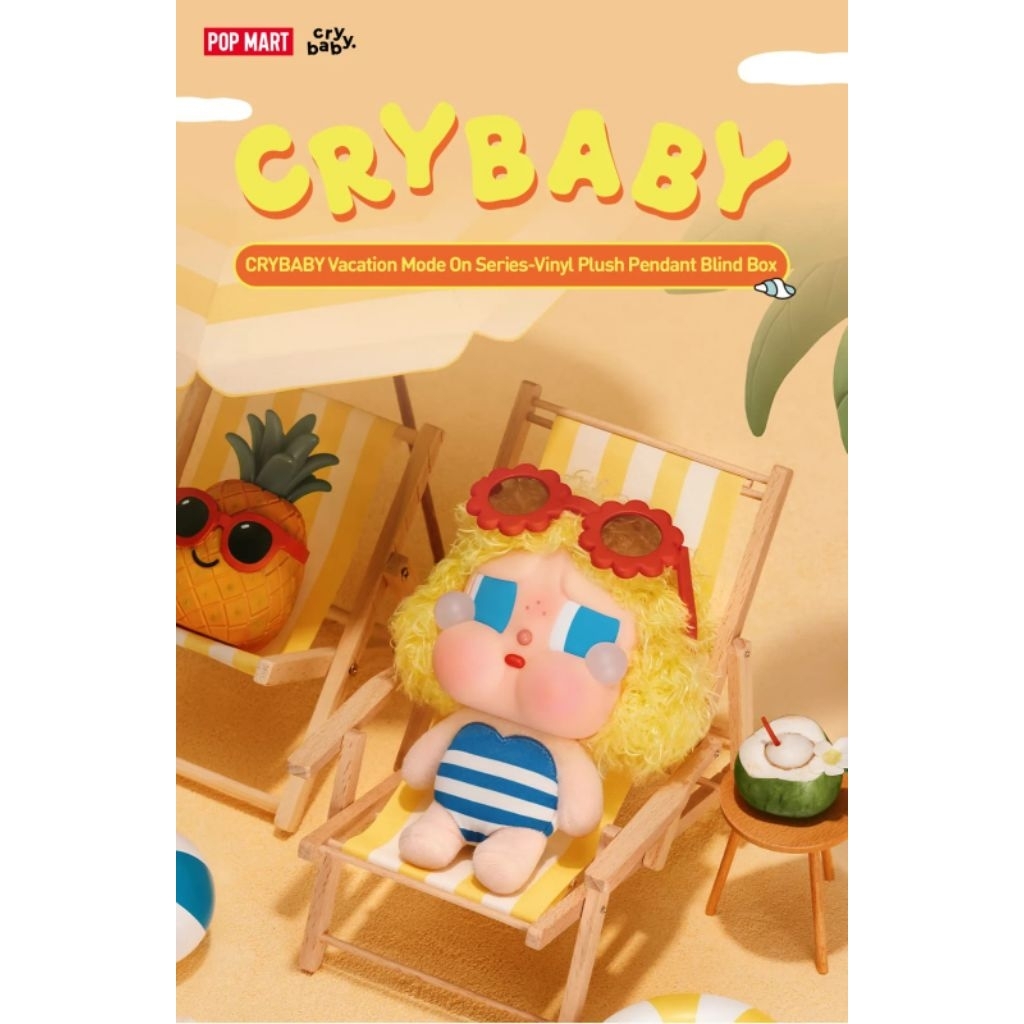 Jual CRYBABY Vacation Mode On Series - Vinyl Plush Pendant Blind Box 1 ...