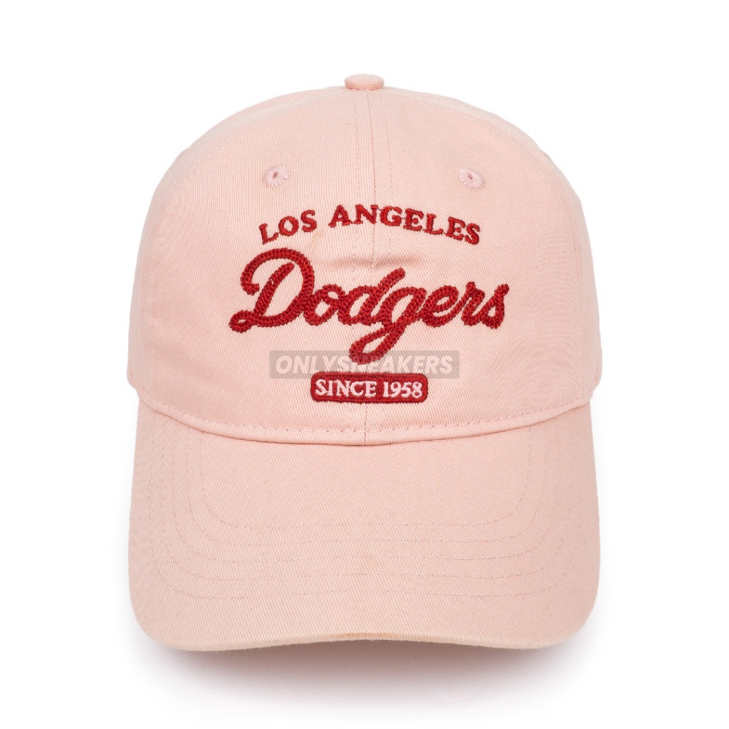 Jual MLB CURSIVE LOGO UNSTRUCTURED BALL CAP CLEVE PEACH | Shopee Indonesia