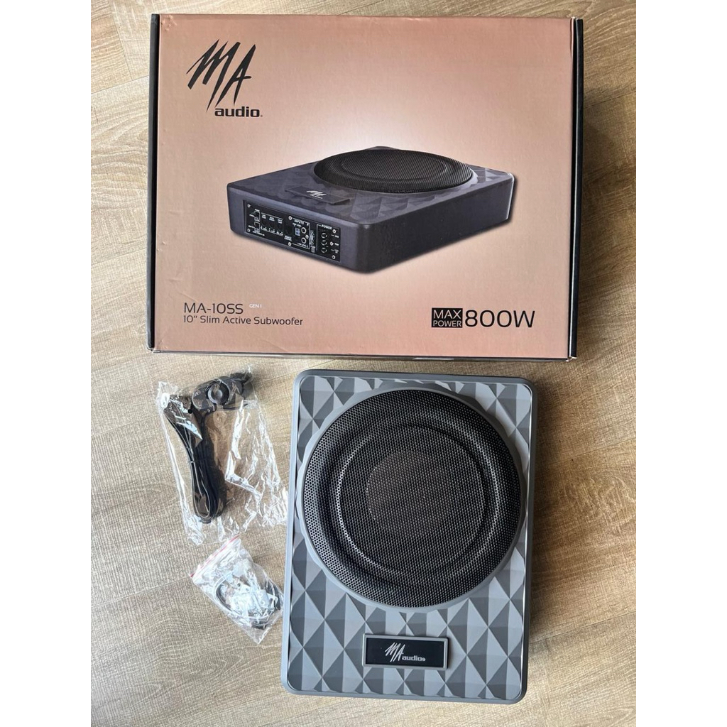 Jual Subwoofer slim MA AUDIO 10inch kolong aktif | Shopee Indonesia