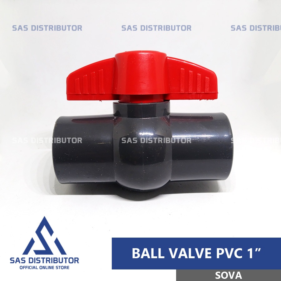 Jual SOVA Stop Kran PVC 1" inch / Ball Valve PVC 1" Sova / Ball Valve 1 ...