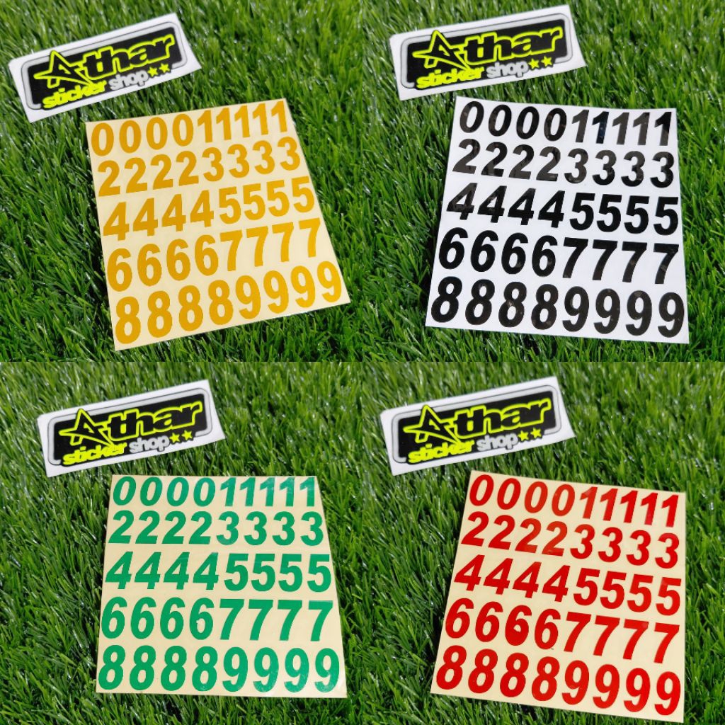 Jual stiker angka cutting sticker angka cutting | Shopee Indonesia