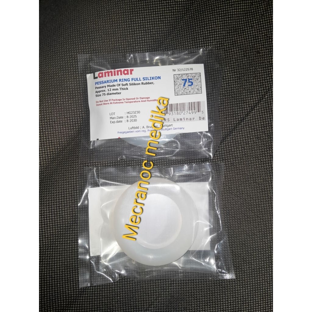 Jual ring pesarium silikon 75 mm / 7.5 cm merk Laminar Germany | Shopee ...