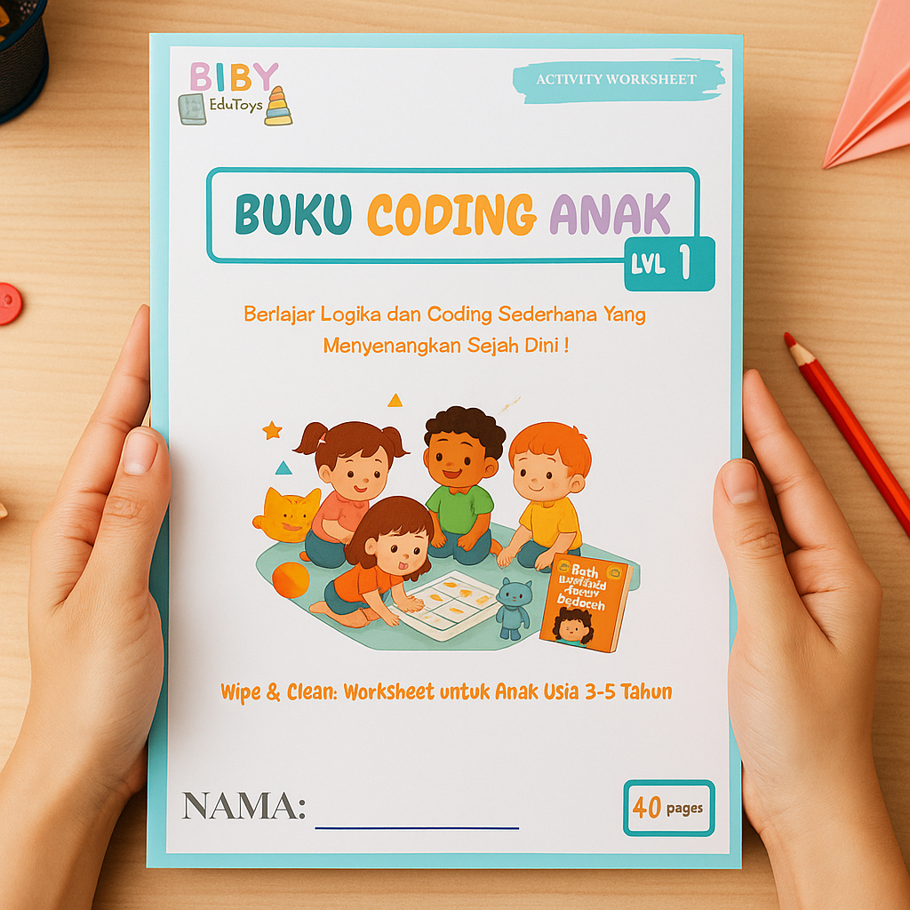 Jual BIBY - Worksheet Buku Edukasi Aktivitas Coding Lvl 1 -Pra Menulis ...