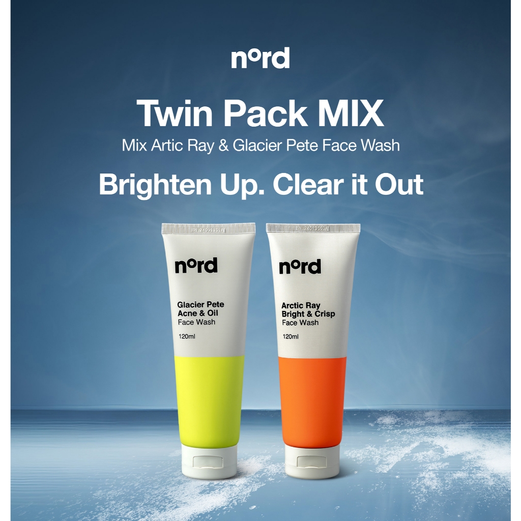 Jual Nord Face Wash Mix Arctic Ray (120ml) & Glacier Pete Pack (120ml ...