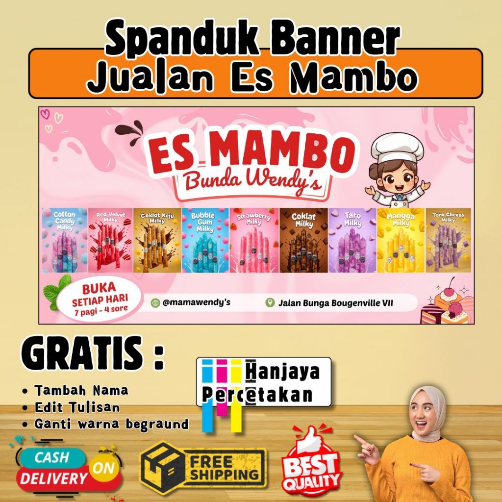 Jual SPANDUK JUALAN MINUMAN | BANNER JUALAN ES MAMBO VIRAL | Shopee ...