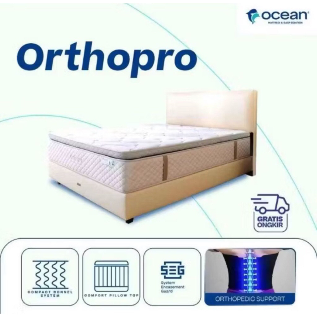 Jual Springbed ocean orthopro 6kaki | Shopee Indonesia