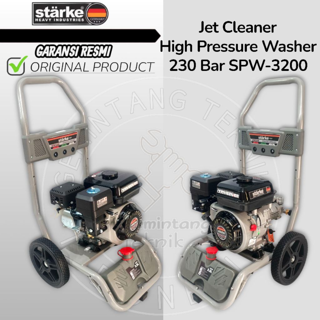 Jual Mesin Jet Cleaner Pressure Washer 230 Bar Merk STARKE ORIGINAL ...