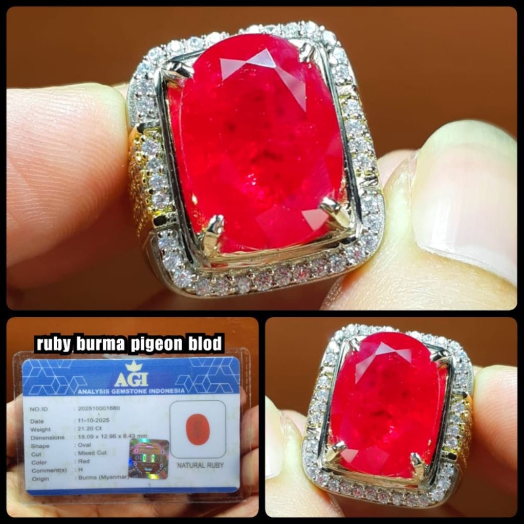 Jual original batu Ruby Burma pigeon blod super jumbo HQ | Shopee Indonesia