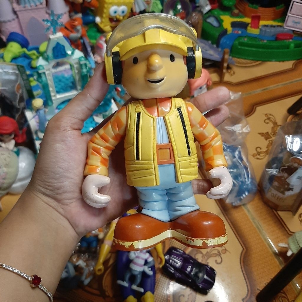 Jual Figure Vintage Bob The Builder Adventure hasbro 2001 . Ada minus ...
