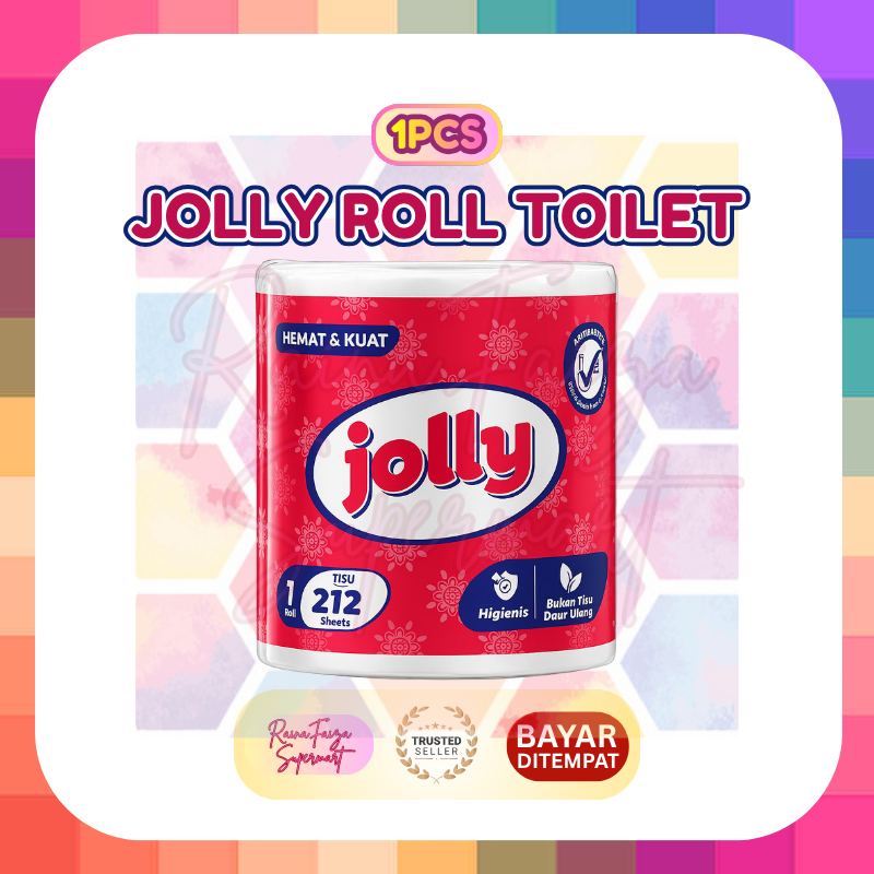 Jual Jolly Bulat Roll Tisu Gulung 200 Sheet | Premium Bathroom Tissue ...