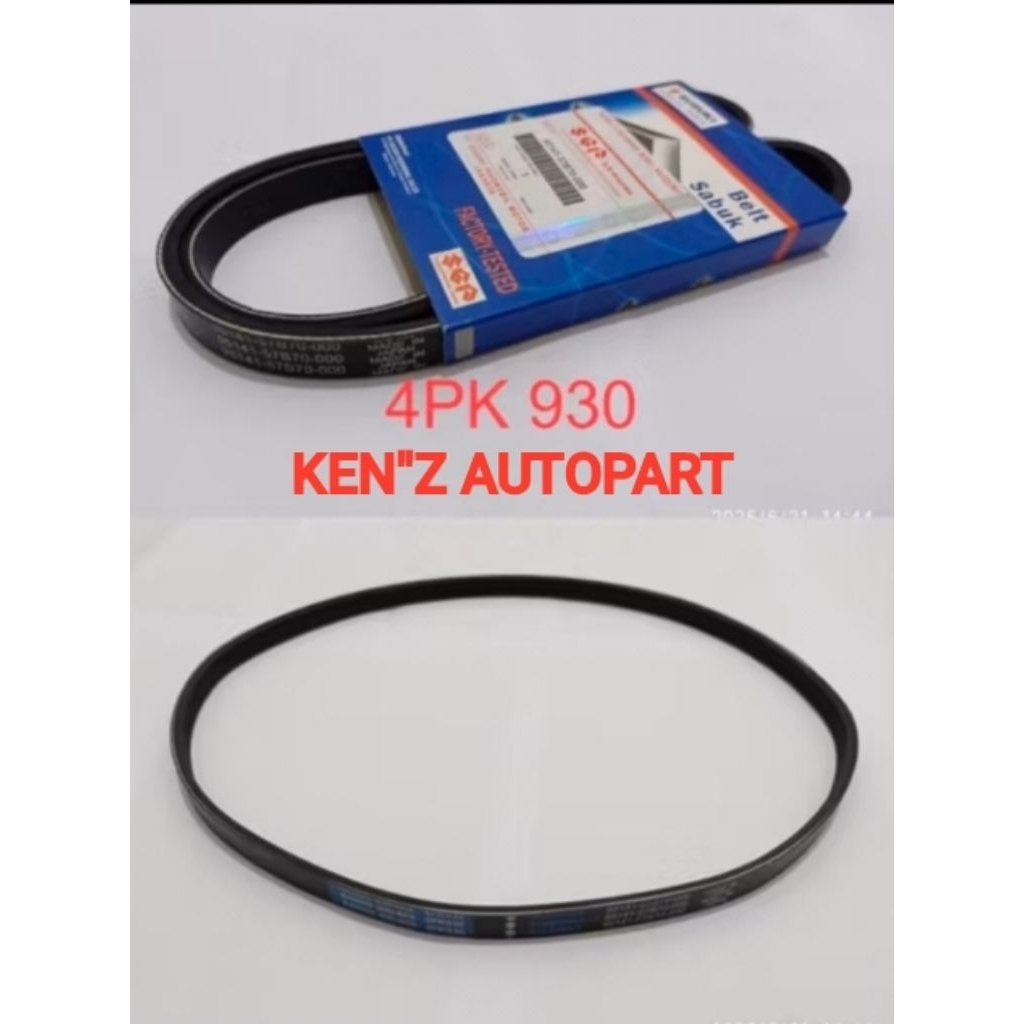Jual FAN BELT TIPE V BELT RIB BELT TALI KIPAS OEM 4PK 930 SZK. VITARA 1 ...