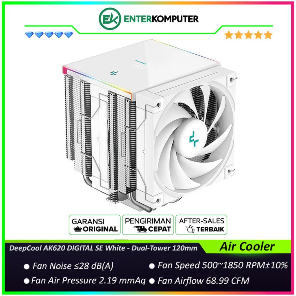 Jual DeepCool AK620 DIGITAL SE White - Dual-Tower 120mm CPU Cooler with ...