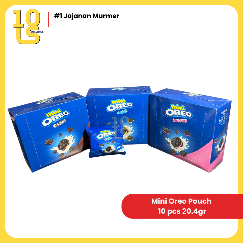 Jual Oreo Mini Pouch Rasa Original/Coklat/Strawberry Isi 10 × 20.4gr ...
