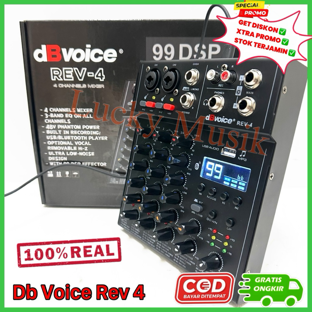 Jual Mixer dBVoice Rev 4 Original 4 Channel dB Voice REV4 | Shopee ...