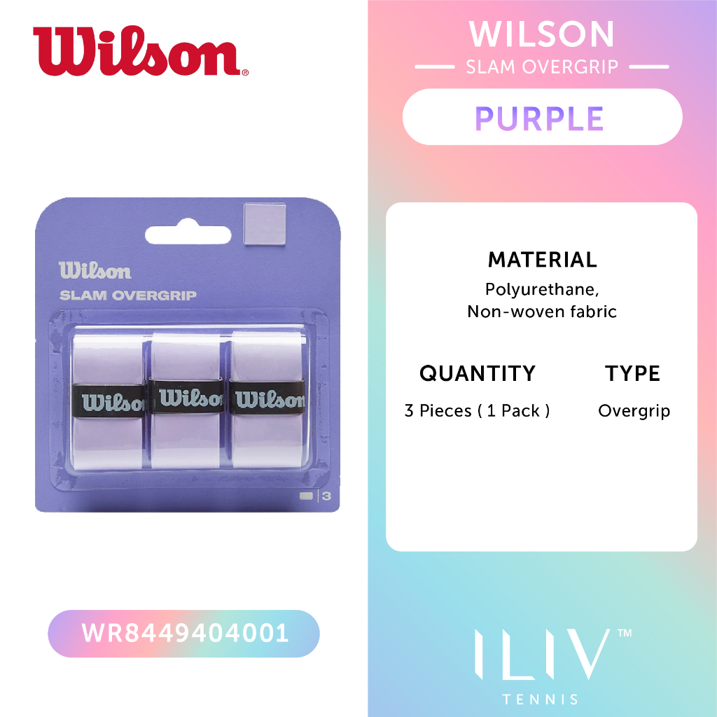 Jual WILSON Official [ PURPLE ] Limited Edition Slam Racket Overgrip ...