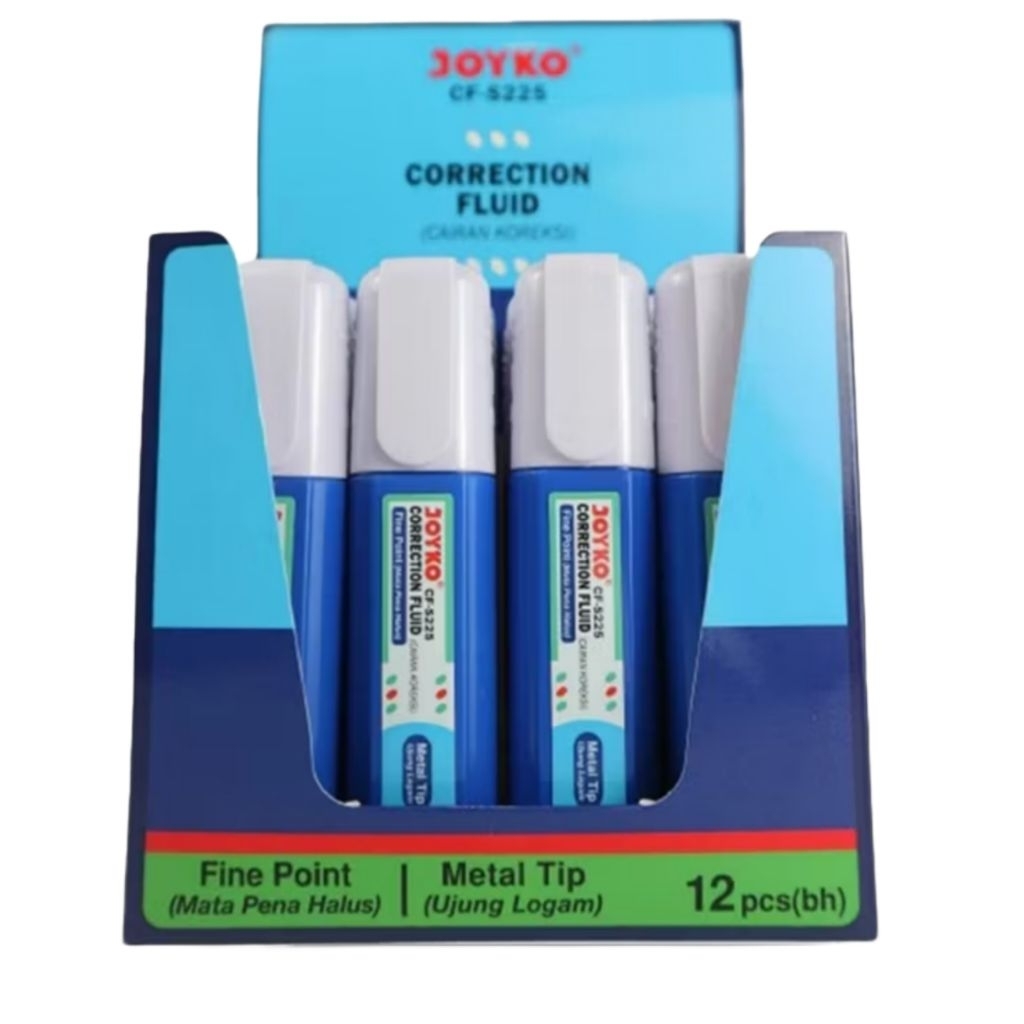 Jual JOYKO CORRECTION FLUID TIPEX CAIR JOYKO CF-S225 TIP-EX TIPX BOX ...