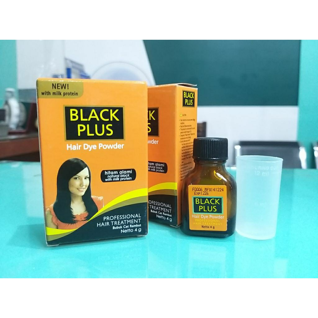 Jual BLACK PLUS HAIR DYE POWDER | SEMIR RAMBUT HITAM | Shopee Indonesia